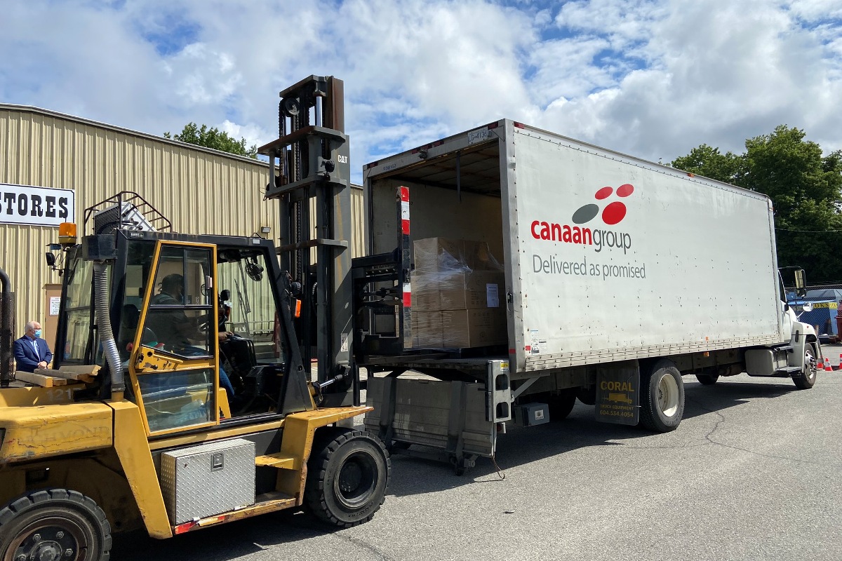 Shipping 1 Million Donated Masks for Health Care Workers - Canaan Group